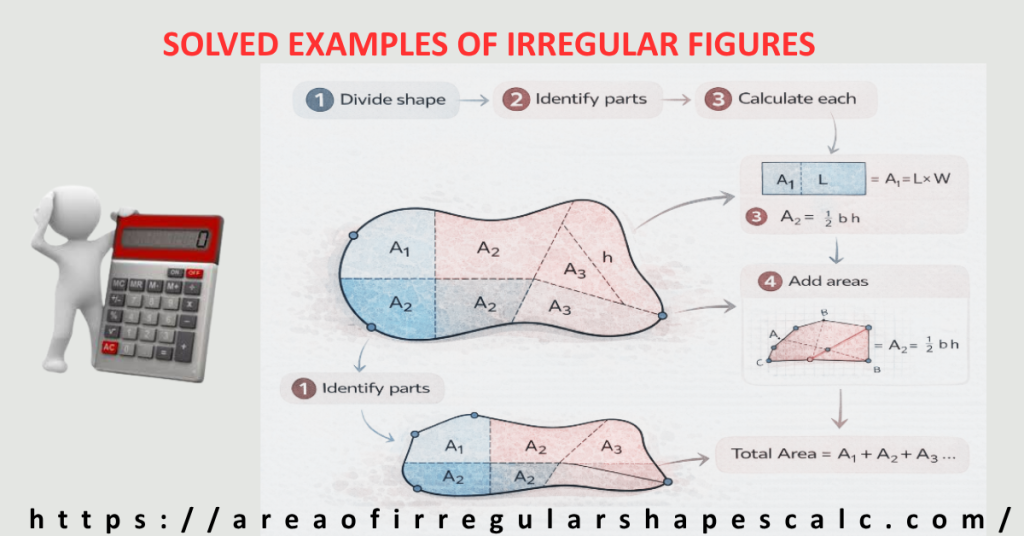 10 Solved Examples of Area & Perimeter of Irregular Shapes
